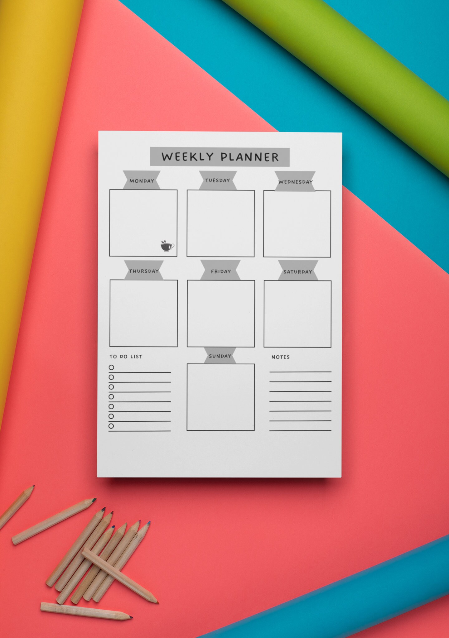 Weekly Planner Printable PDF - Etsy