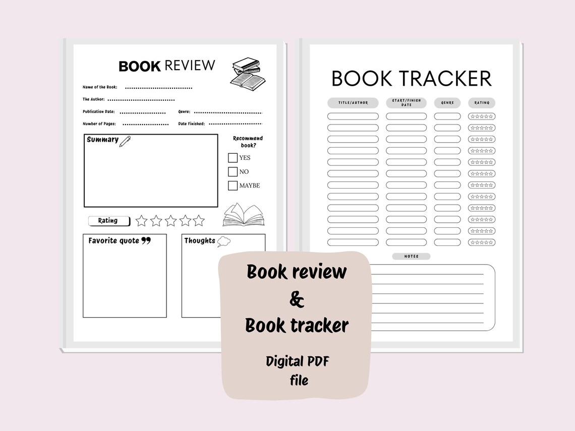 Printable Book Review Worksheet | Kids & Adults Reading Log ...