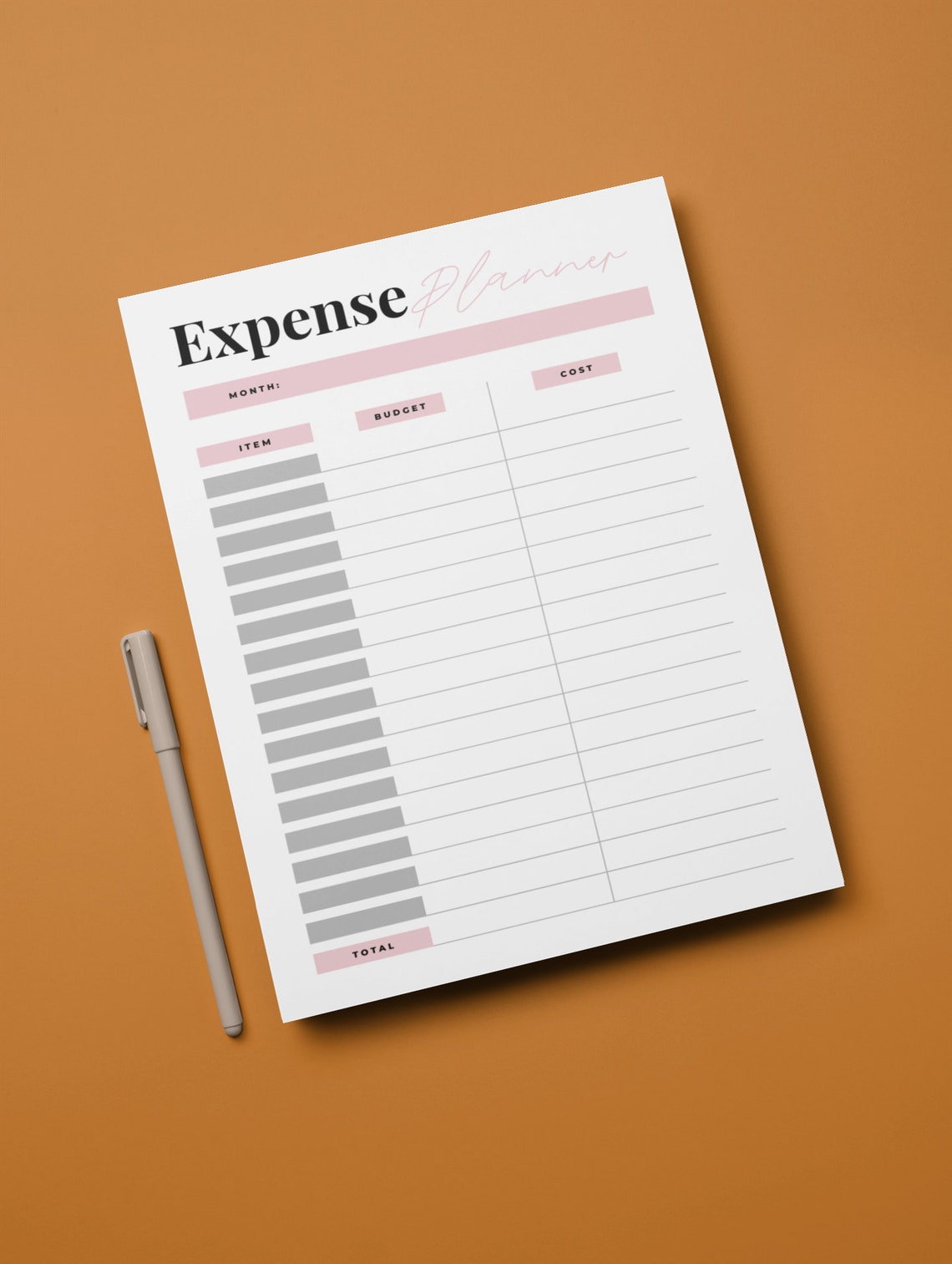 Expense Planner Digital PDF. Fillable, Printable Digital PDF Expense ...
