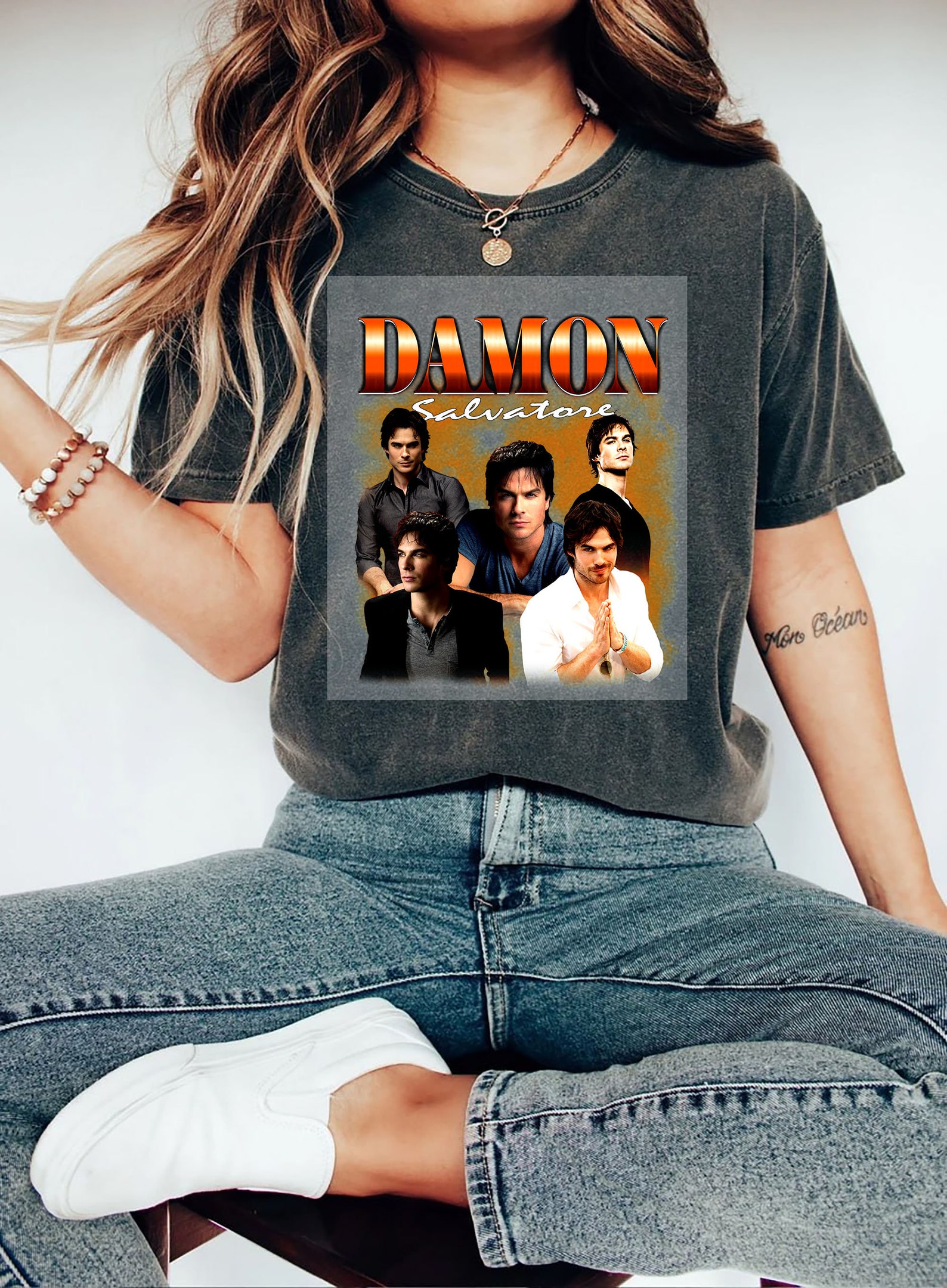 Comfort Colors® Retro Damon Salvatore Shirt-damon Salvatore Sweatshirt ...