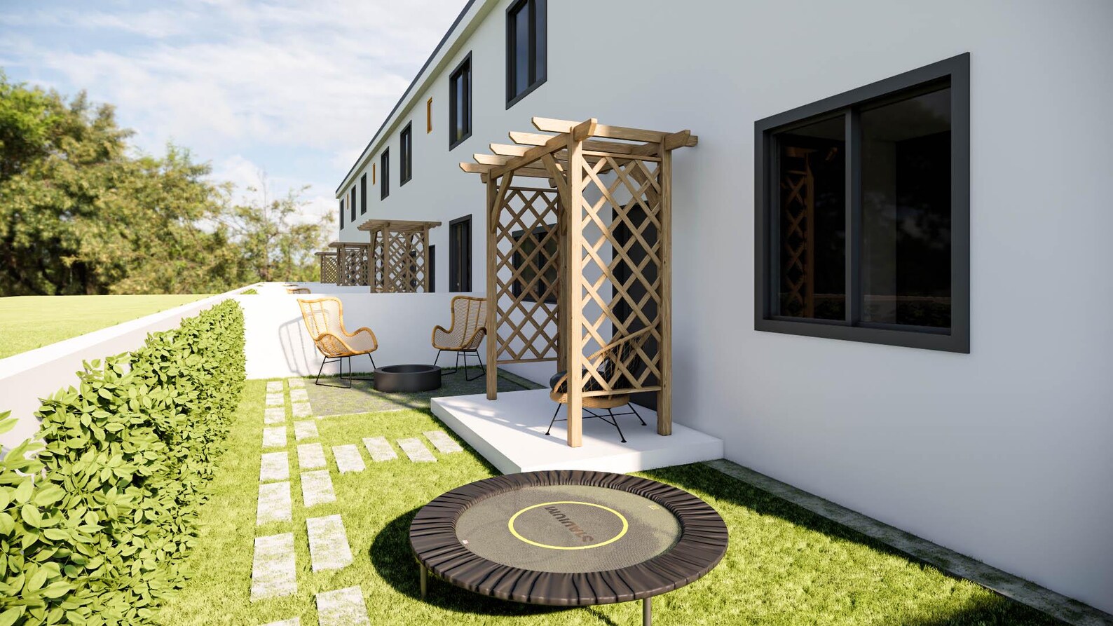 Modern 4-plex Home Plan: 5 Bedroom Multi-family Design (PDF & DWG) - Etsy