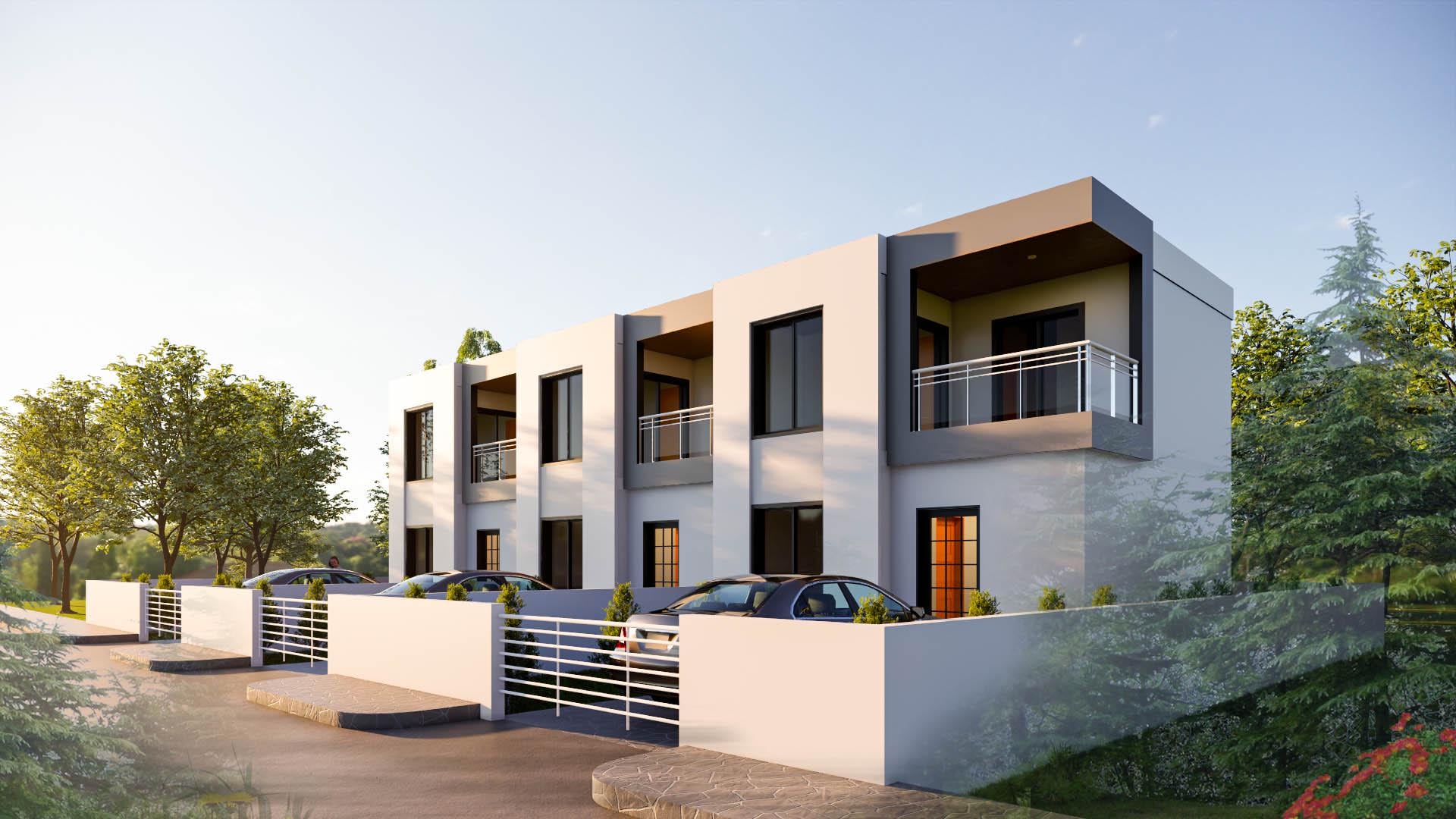 Modern Multi-family Home Plan: 3-unit Duplex With Garden (PDF & DWG) - Etsy