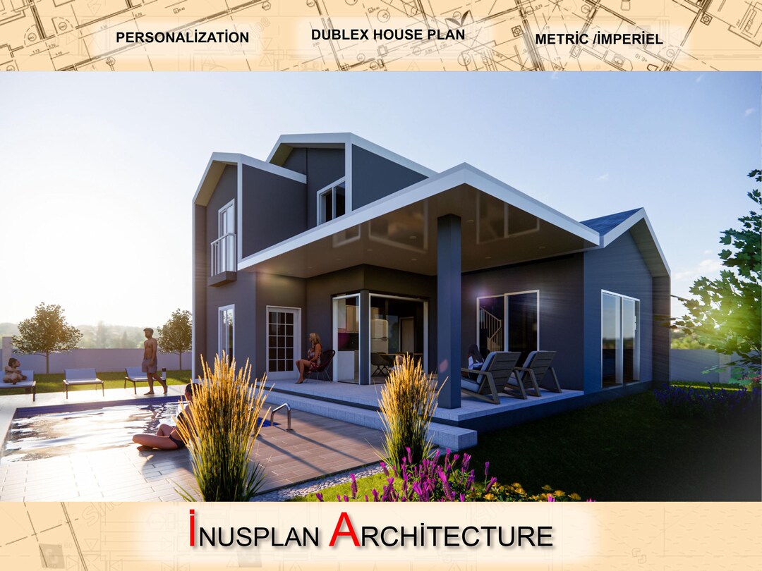 Villa House Plan With Pool & Terrace (1872 Ft2) - 3 Bedroom Home ...