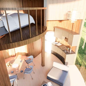 Futuristic Tiny House Design Plan – 581 Ft2 (54m2) Minimalist Home With ...