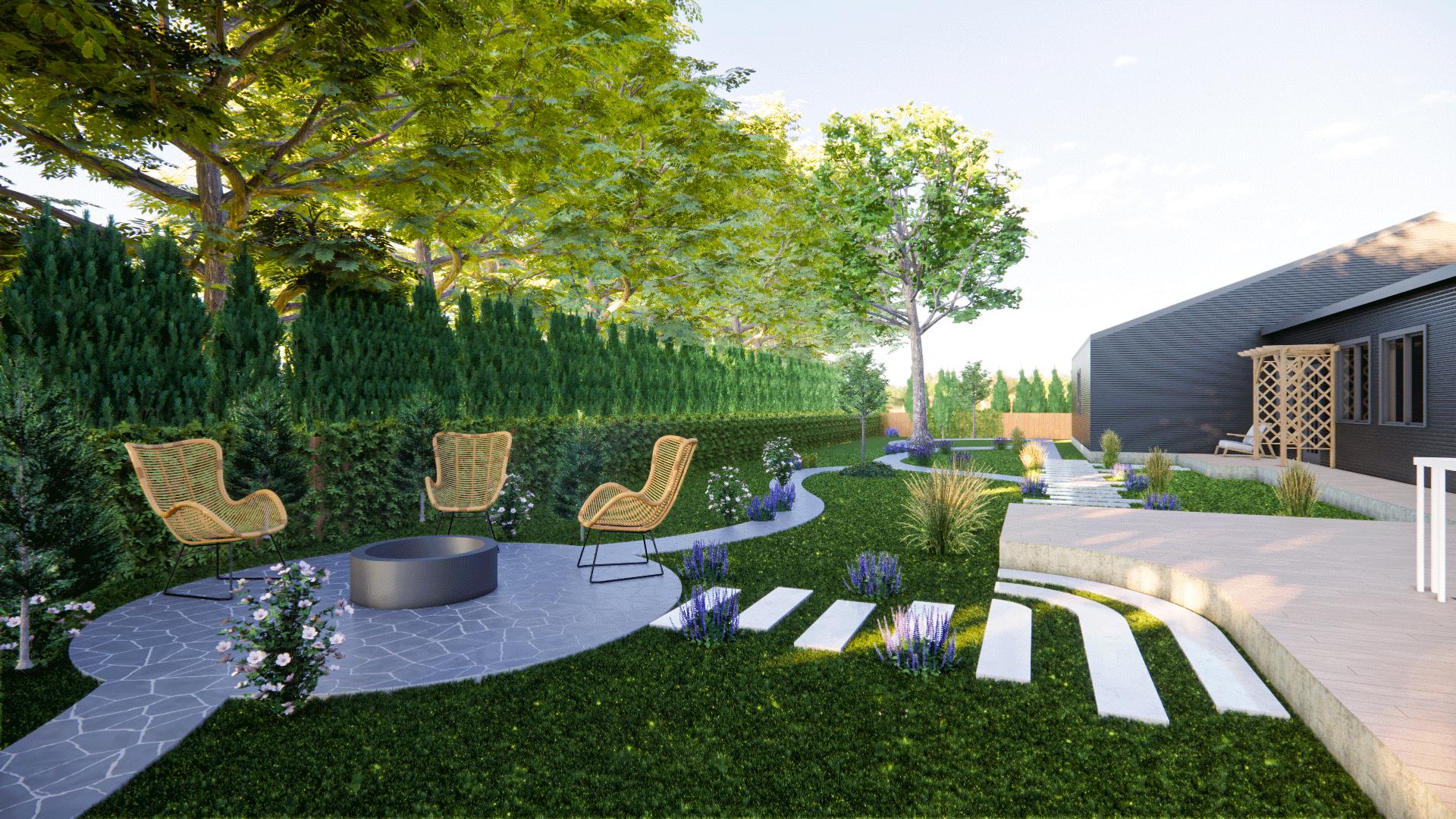 Online Garden Design & 3D Rendering | Downloadable Landscape Plans for ...