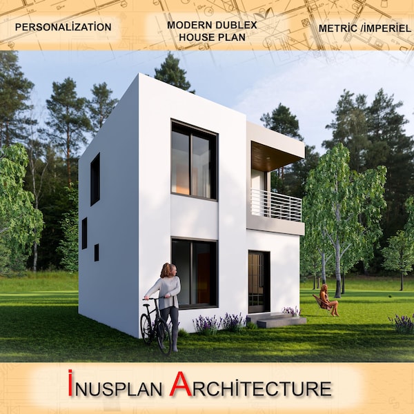 2 Duplex House Plans - Etsy