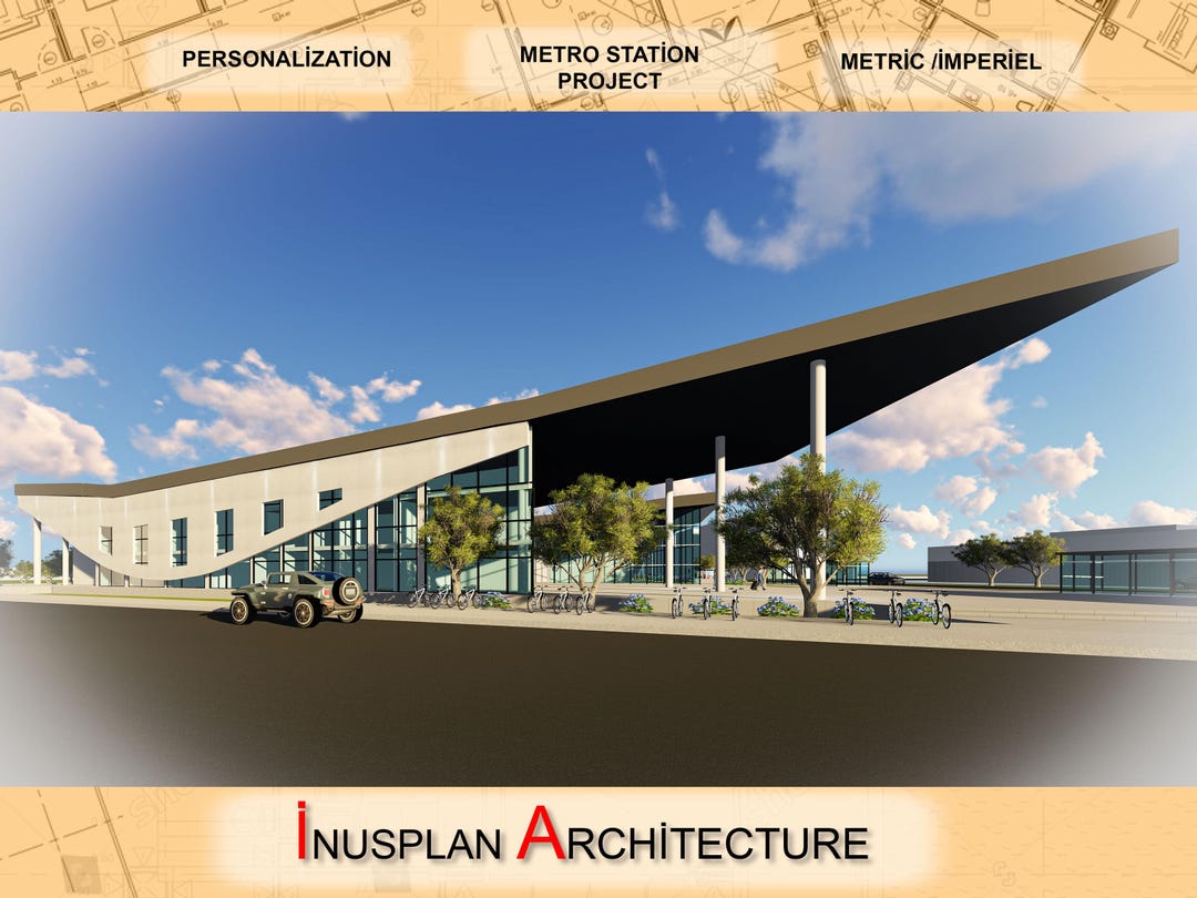 Metro Station and Modern Urban Courtyard Design | Multi Functional ...