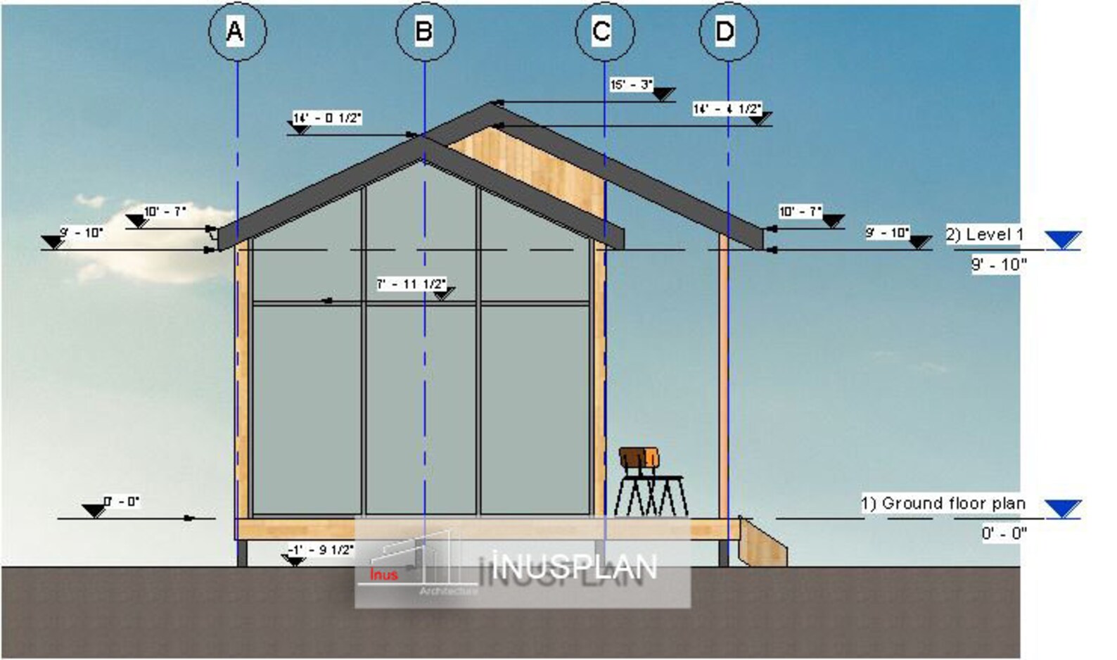 Cozy 394 Ft2 Cabin House Plan - Small DIY Cabin Design | Downloadable ...