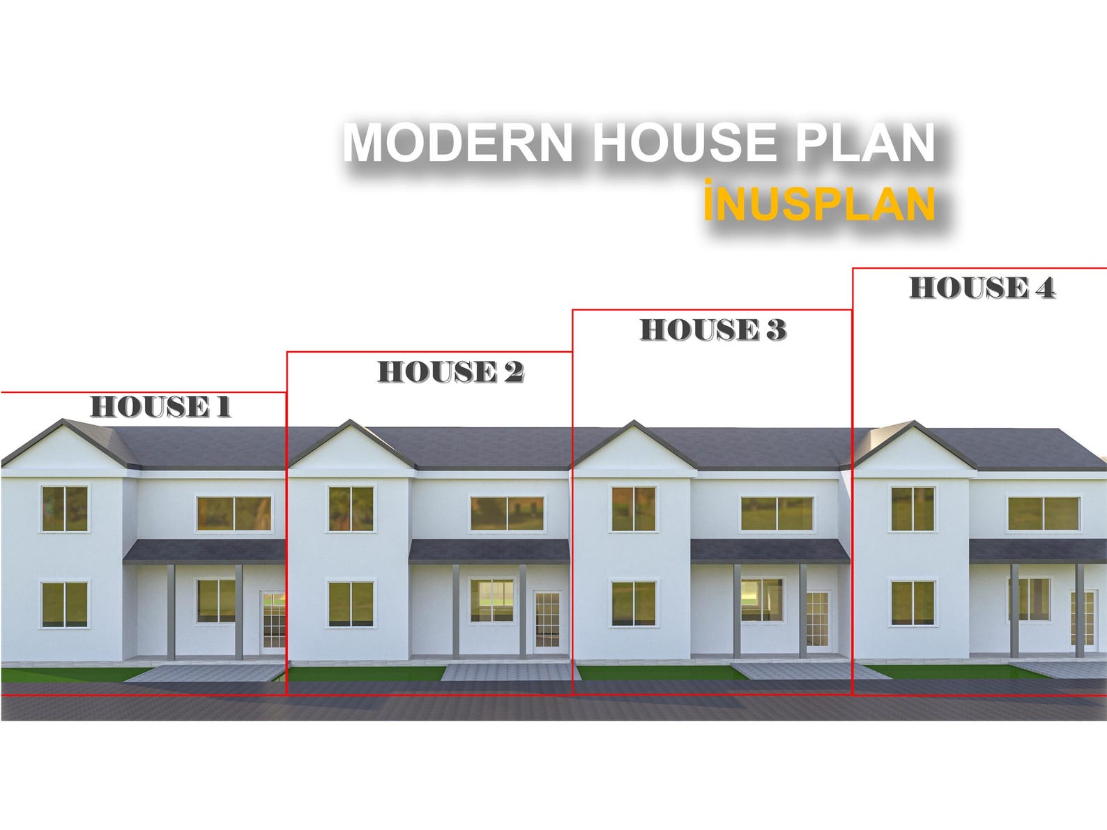 Modern 4 Unit Multi Plex Home Plan 5 Bedroom Sustainable Design
