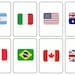 Set of 40 Educational Printable World Flags Flash Cards +++ 24 Country ...