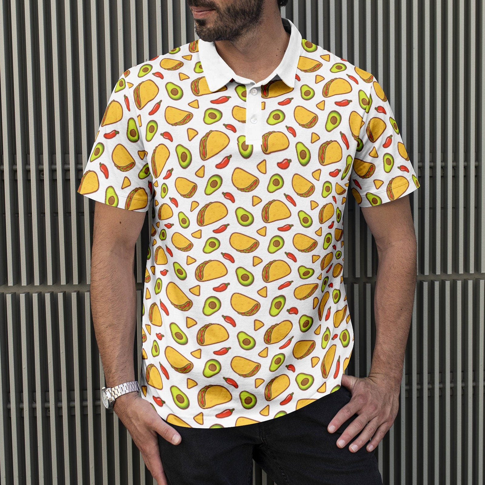 Taco Golf Polo | Golf Shirt | Golf Polo for Men sold by Guilherme ...