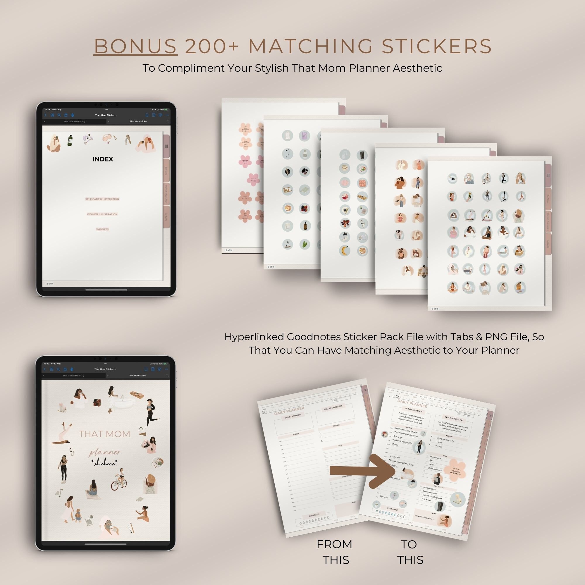 SAHM Digital Planner, Stay at Home Mom, Life Planner for Mom, Homemaker ...