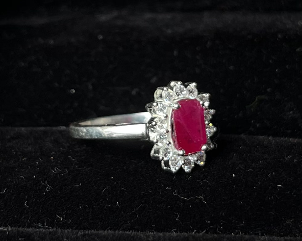 Ruby Ring, Vintage Ruby Engagement Ring, July Birthstone , Anniversary ...