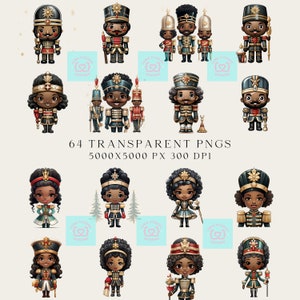 Nutcracker PNG, Bundle of 180 Cute Black Nutcrackers Clipart, African ...