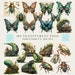 Steampunk Woodland Insect Clipart Bundle of 104 PNG, Watercolor Insect ...