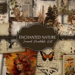 Enchanted Nature Junk Journal Printables Kit - Fairies in a Forest ...