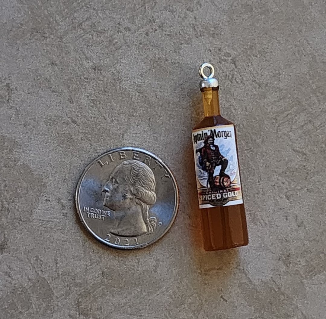 Captain Morgan Creations Beautiful Spiced Rum Charm - Etsy