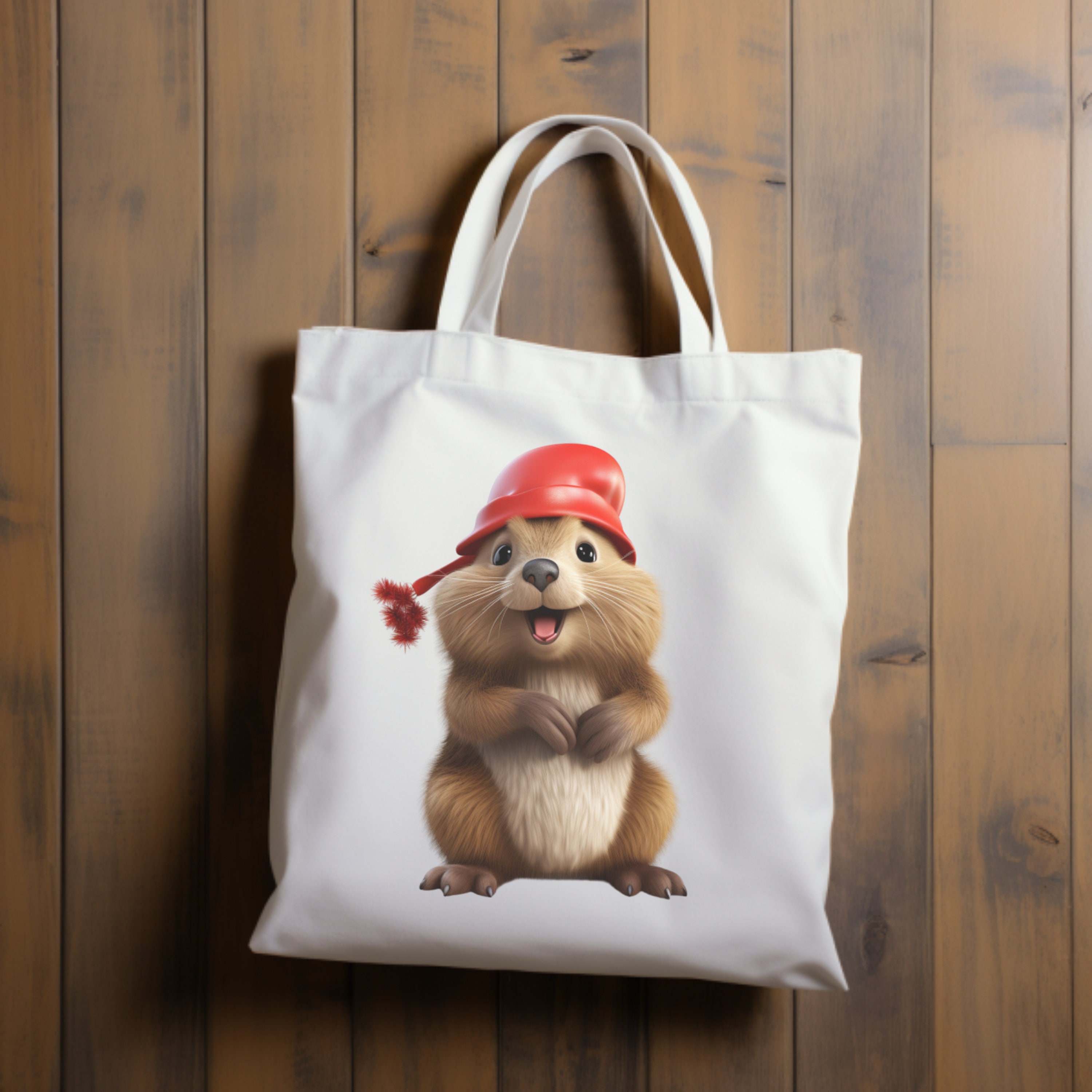 Christmas Beaver Clipart Bundle of Five High Resolution Digital PNG ...