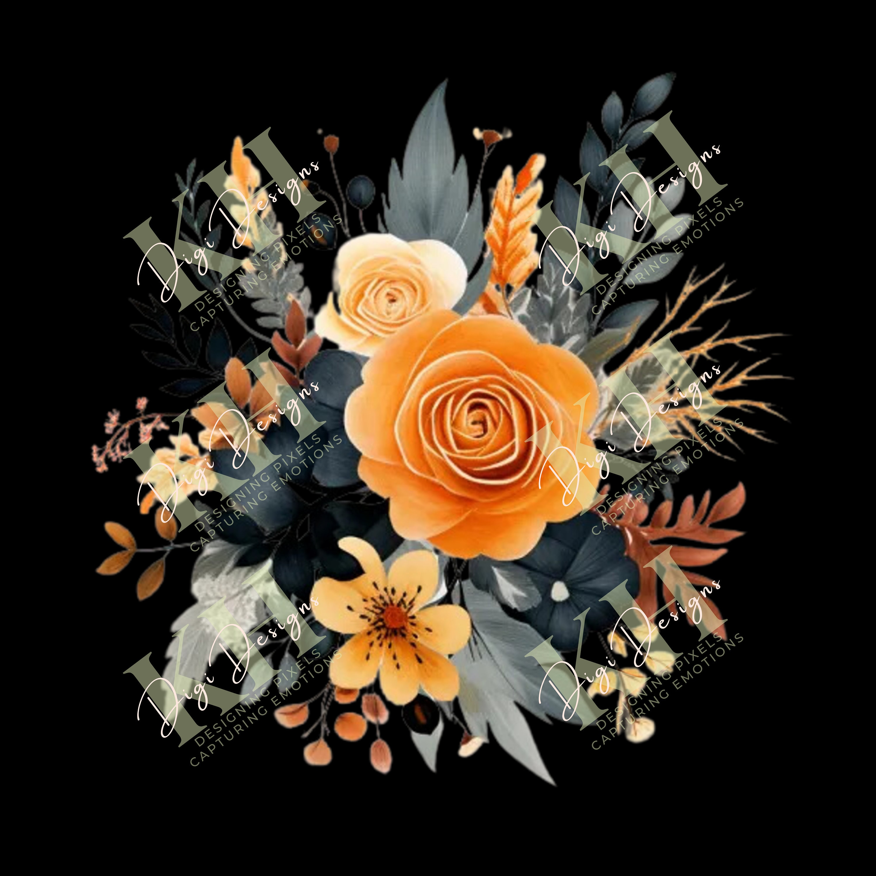 Flower Bouquet High Resolution PNG Bundle of 5 Digital Images for ...