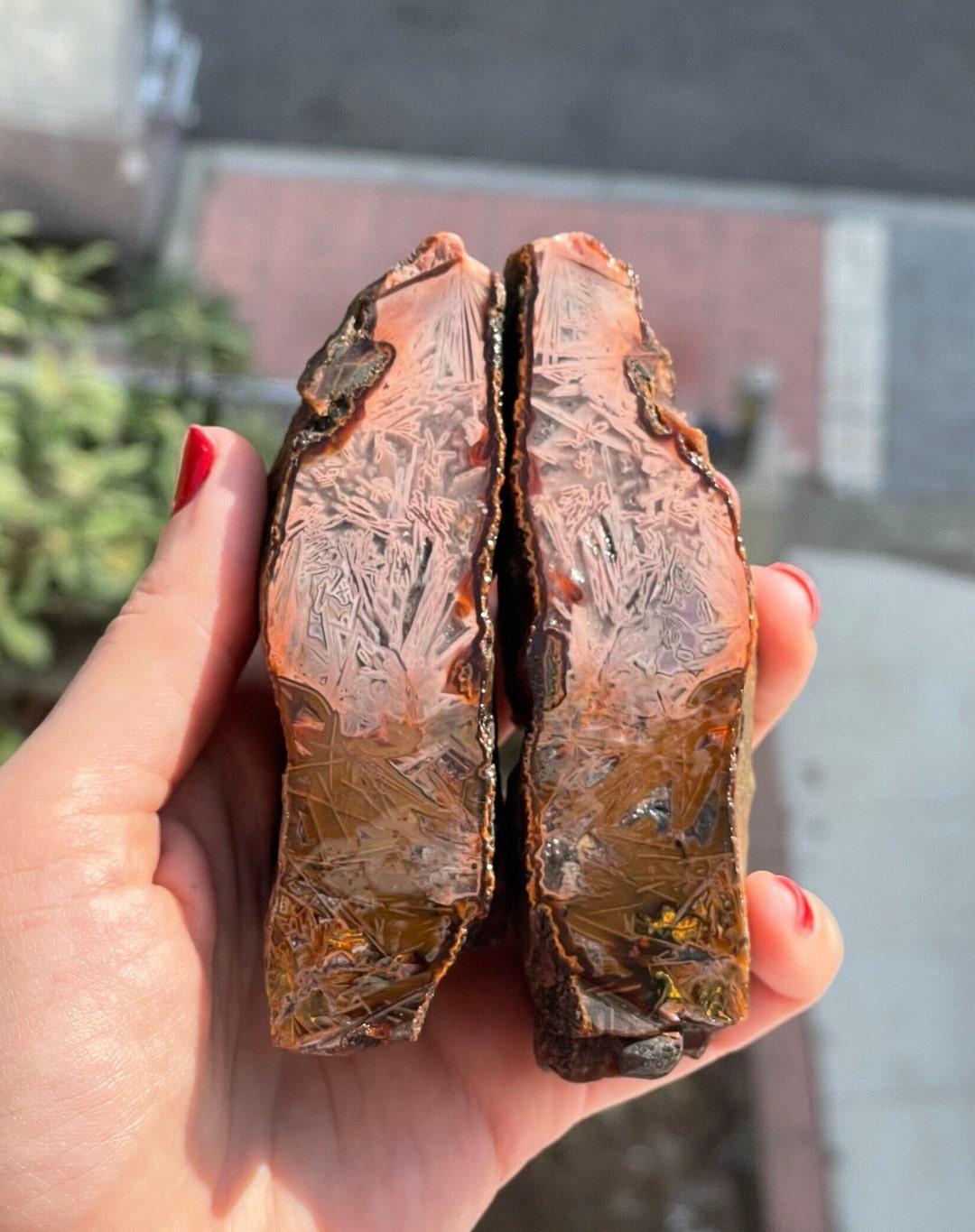 Needle Stick Plume Agate Turkish Cut From Ankara Turkey - Etsy