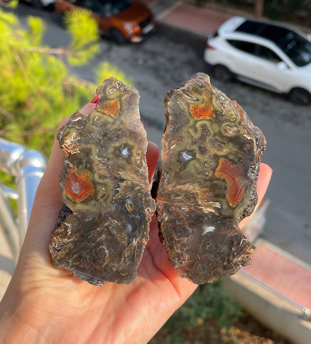 Tube Stick Agate Core Turkish Cut From Ankara, Turkey, Minerals ...