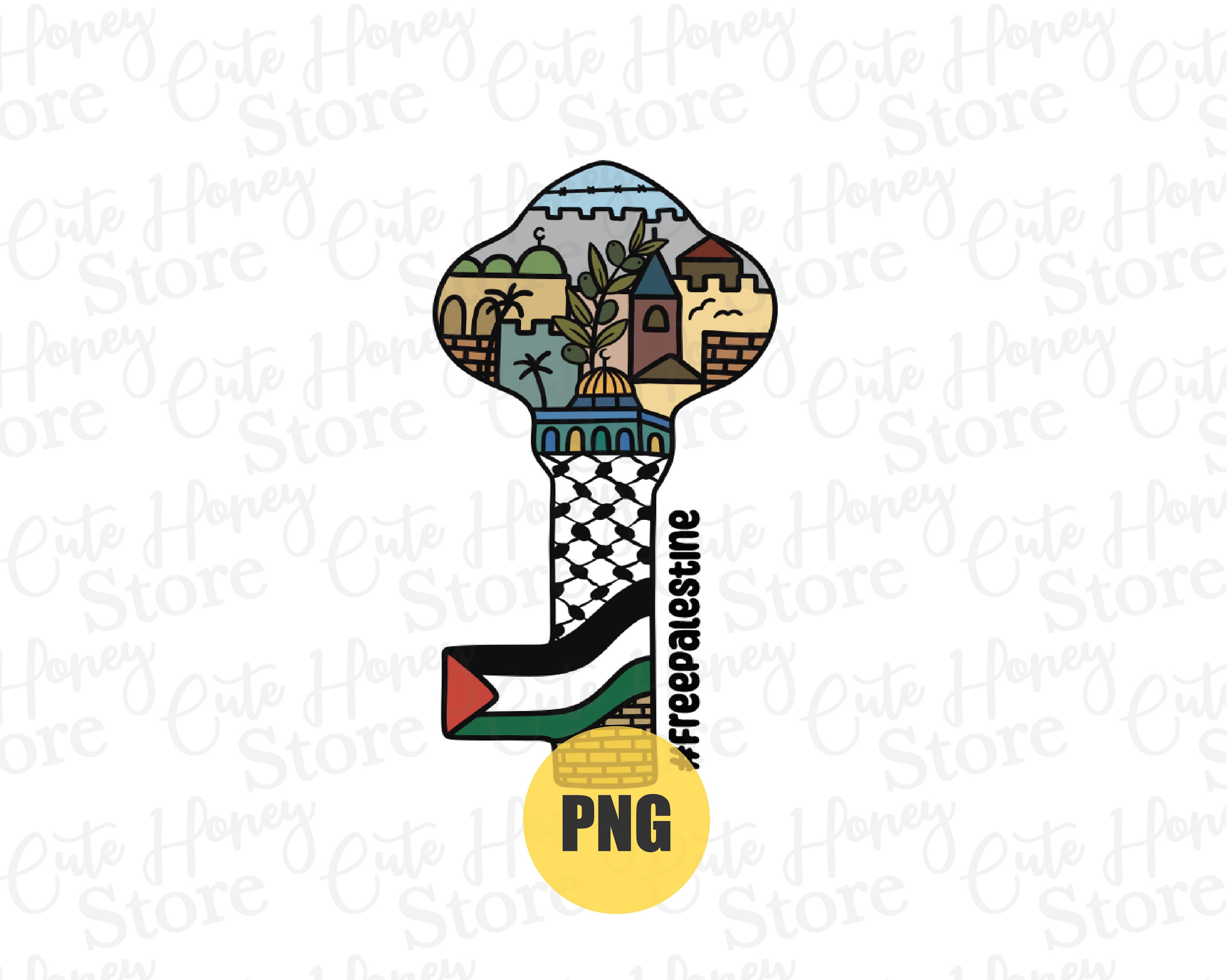 Palestine Key Png Palestine Freedom Png Free Palestine - Etsy Australia