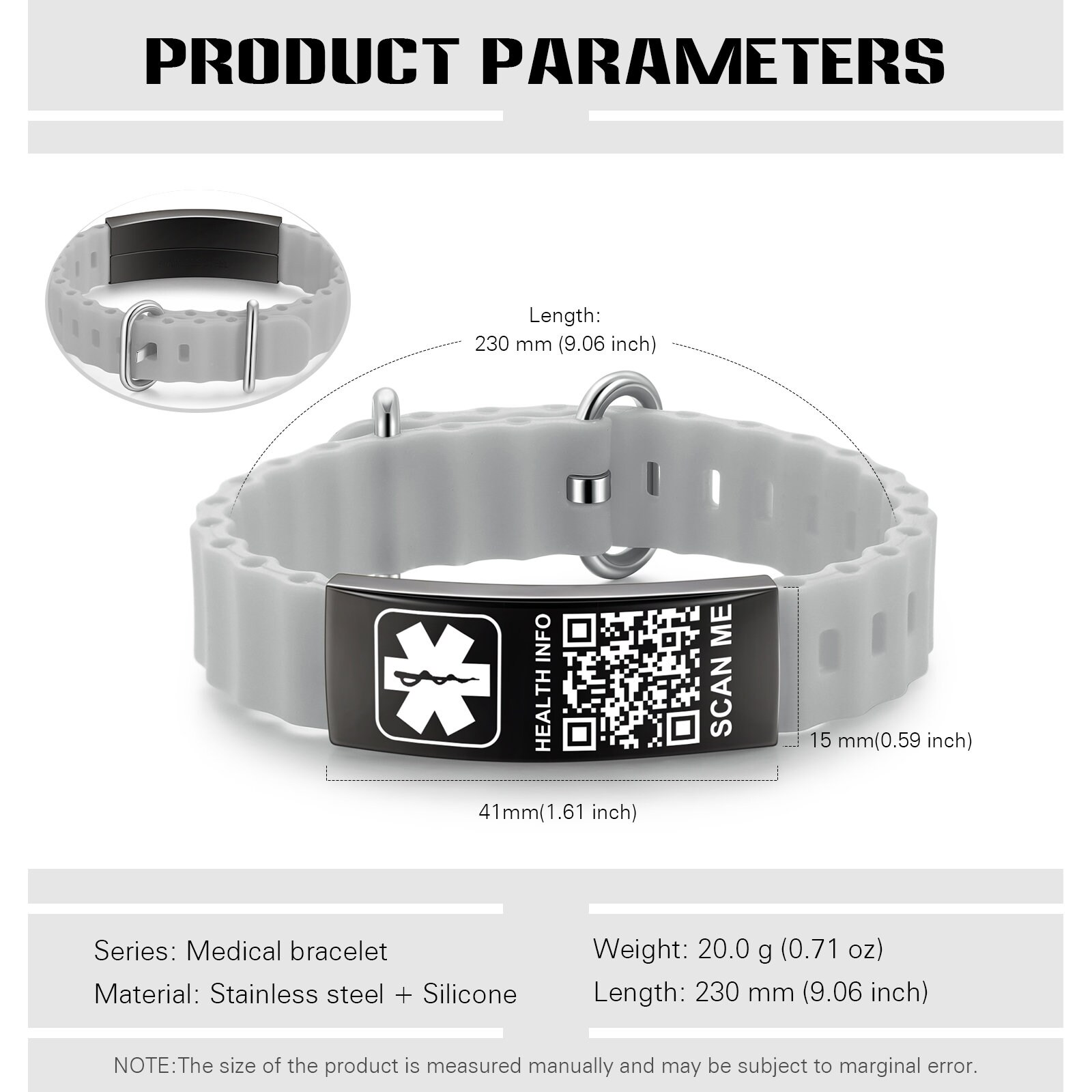 QR Code Sports Medical ID Alert Bracelets Emergency ID - Etsy