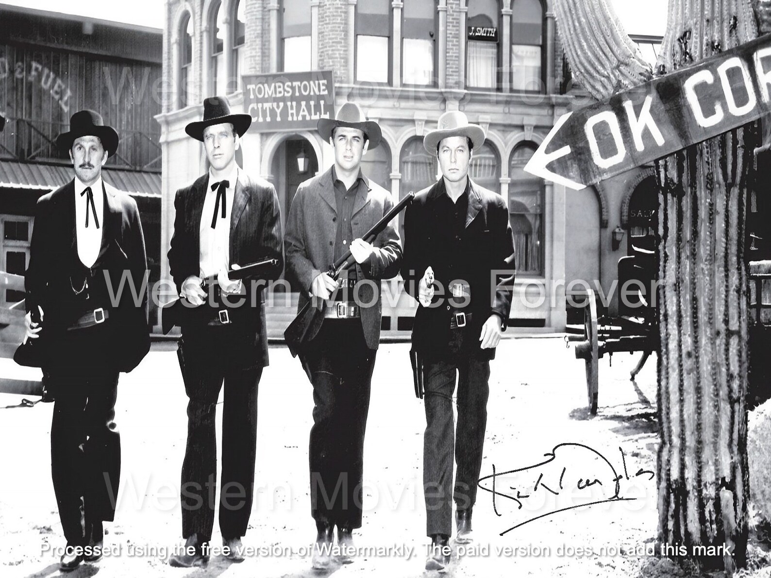 Gunfight at O.K. Corral Western Iconic Pictures Cowboys Shootout Battle ...