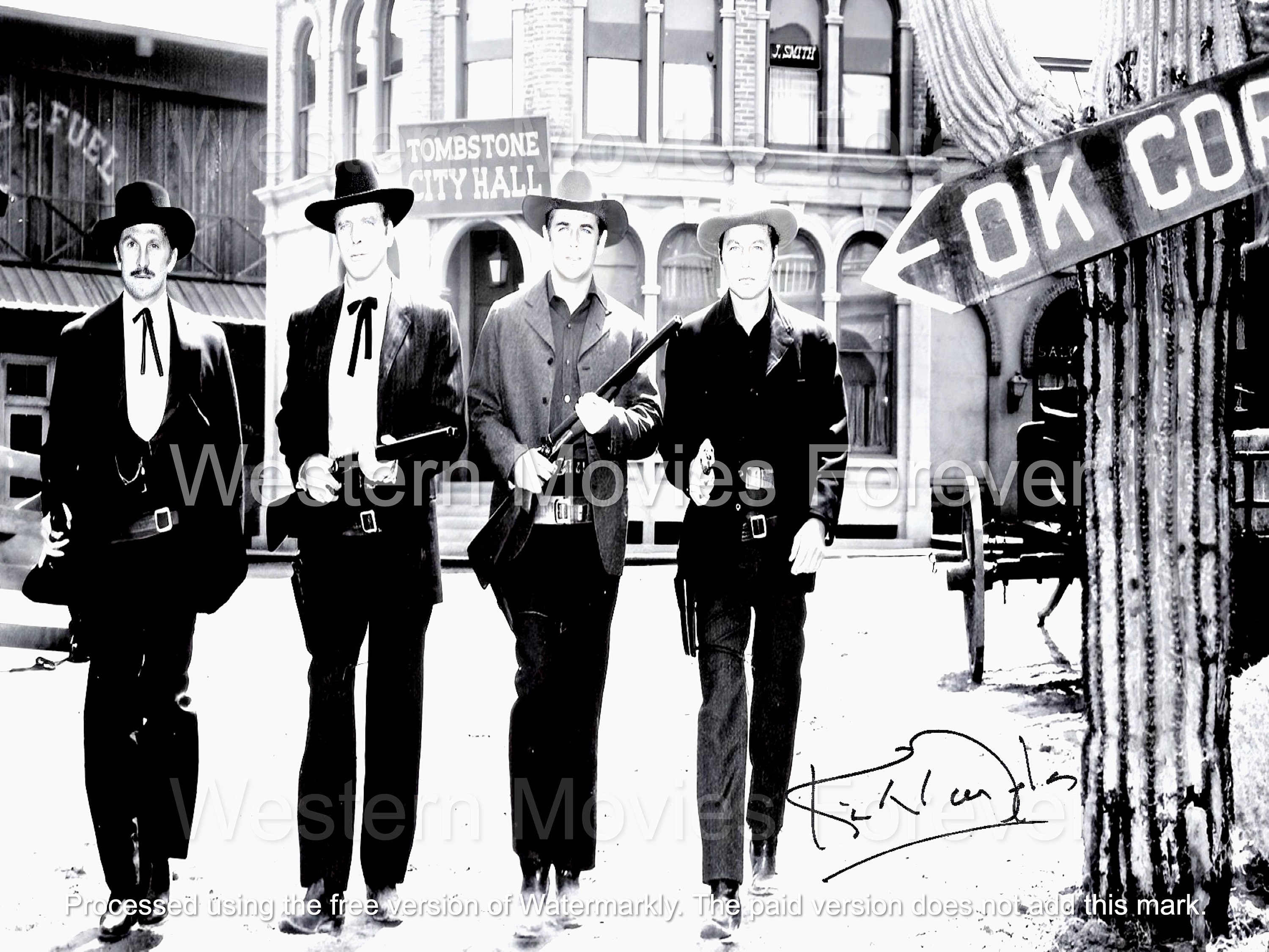 Gunfight at O.K. Corral Western Iconic Pictures Cowboys Shootout Battle ...