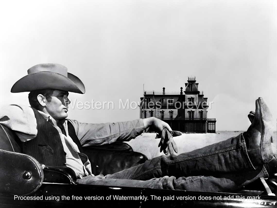 James Dean Giant Cowboy Hat American Icon Movie Poster Wall Art Digital ...