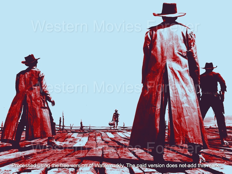 Once Upon A Time in the West Cowboy Outlaws Wall Art Pictures Digital ...