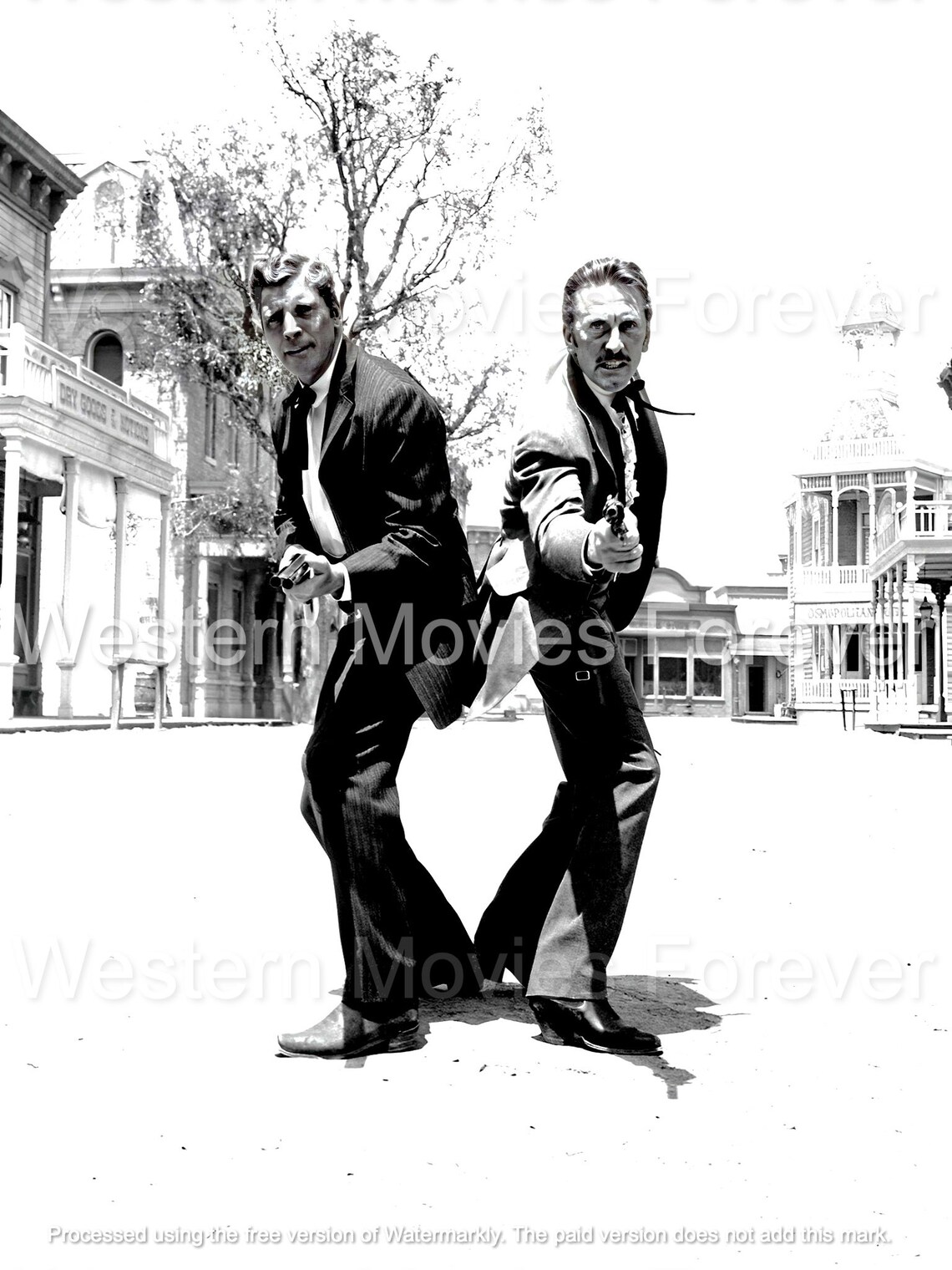 Classic Western Movie Gunfight at OK Corral Burt Lancaster Kirk Douglas ...