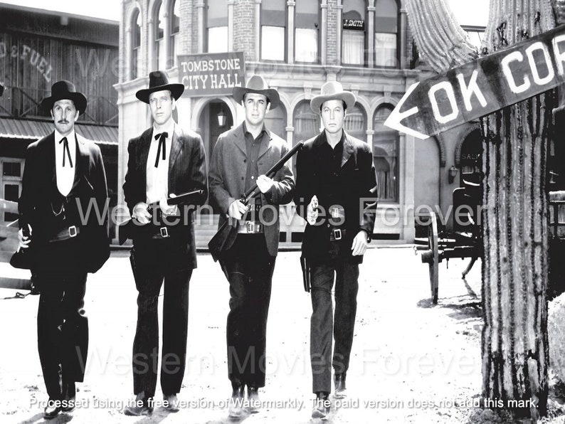 Gunfight at O.K. Corral Western Iconic Pictures Cowboys Shootout Battle ...