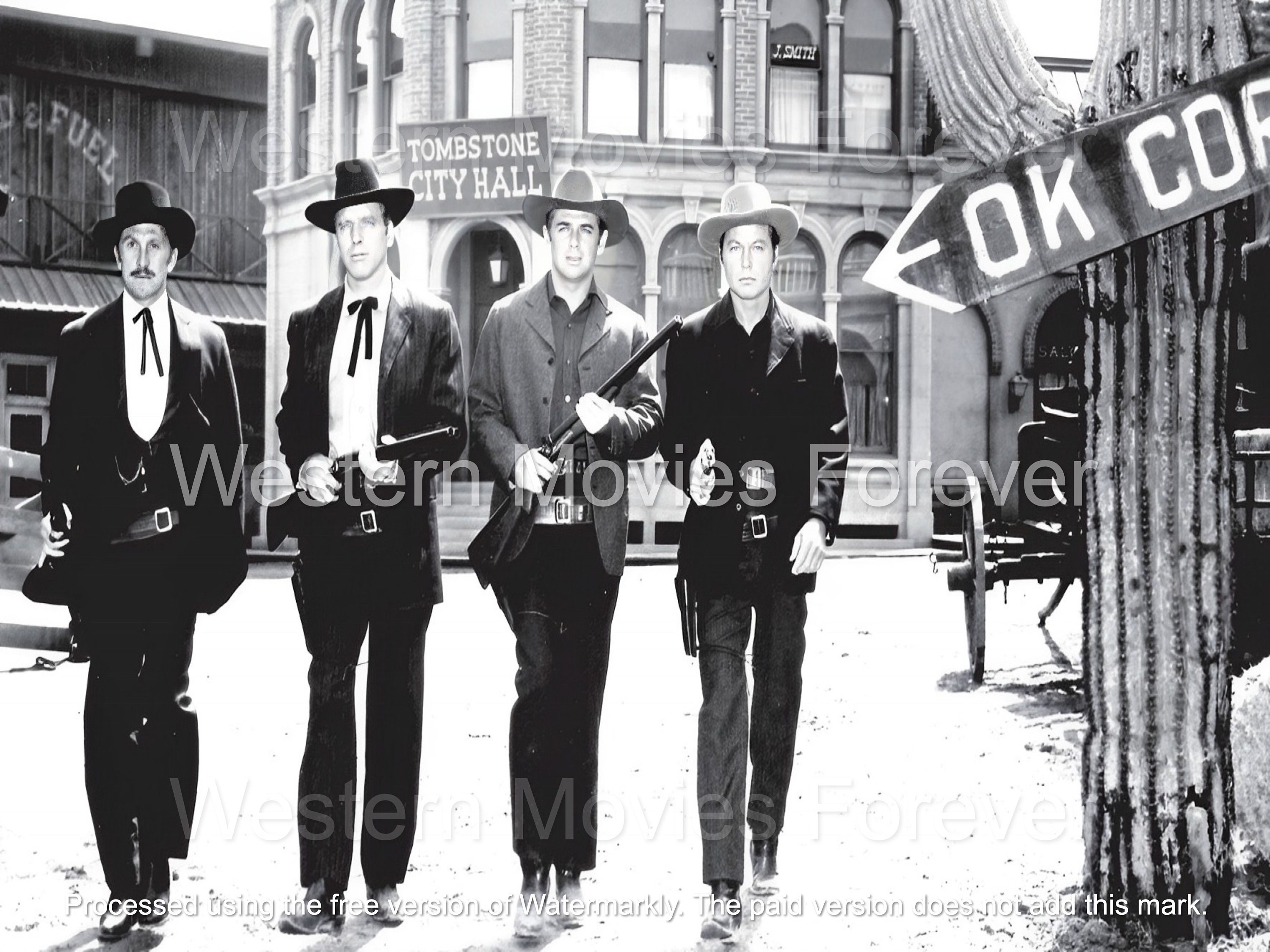 Gunfight at O.K. Corral Western Iconic Pictures Cowboys Shootout Battle ...