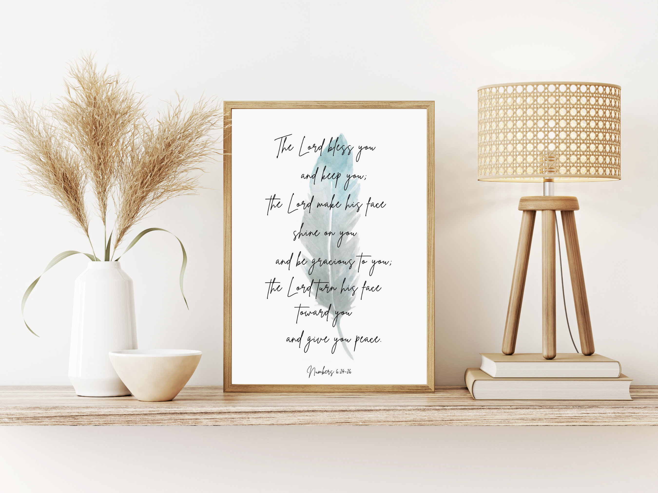Aaronic Blessing Printable Wall Art the Priestly Blessing - Etsy