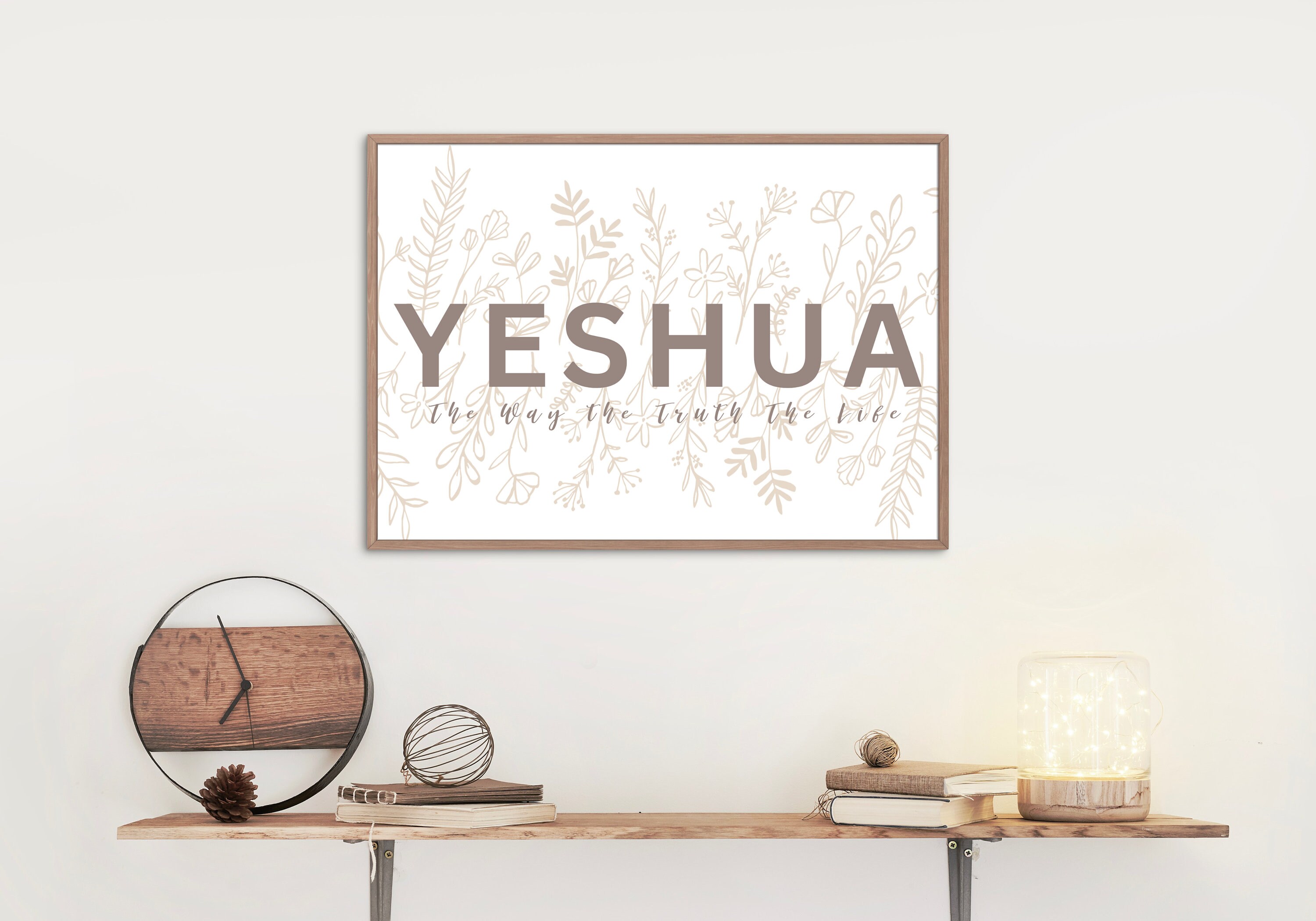 Shema Israel Prayer Printable Wall Art Hebrew and English - Etsy