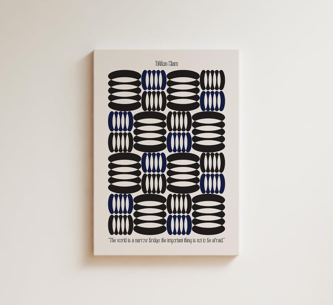 Tikkun Olam Abstract Poster I Printable Jewish Wall Art I Repair the ...