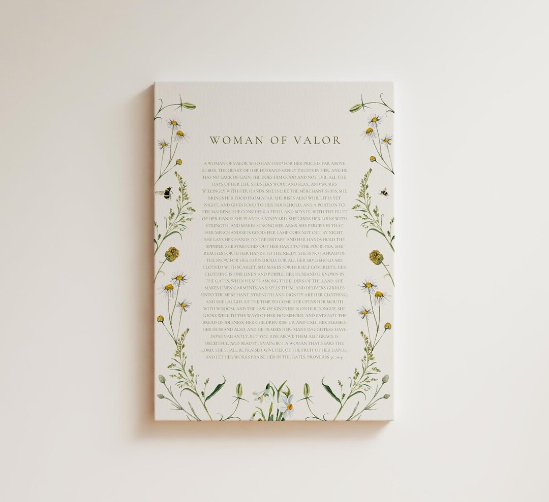 Proverbs 31 Woman, Eshet Chayil in English, Woman of Valor, Bible Verse ...