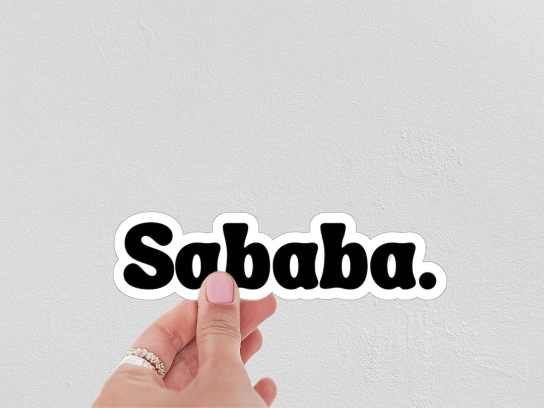 Sababa Sticker | Hebrew Slang | סבבה | Laptop Decal | Car Decal ...