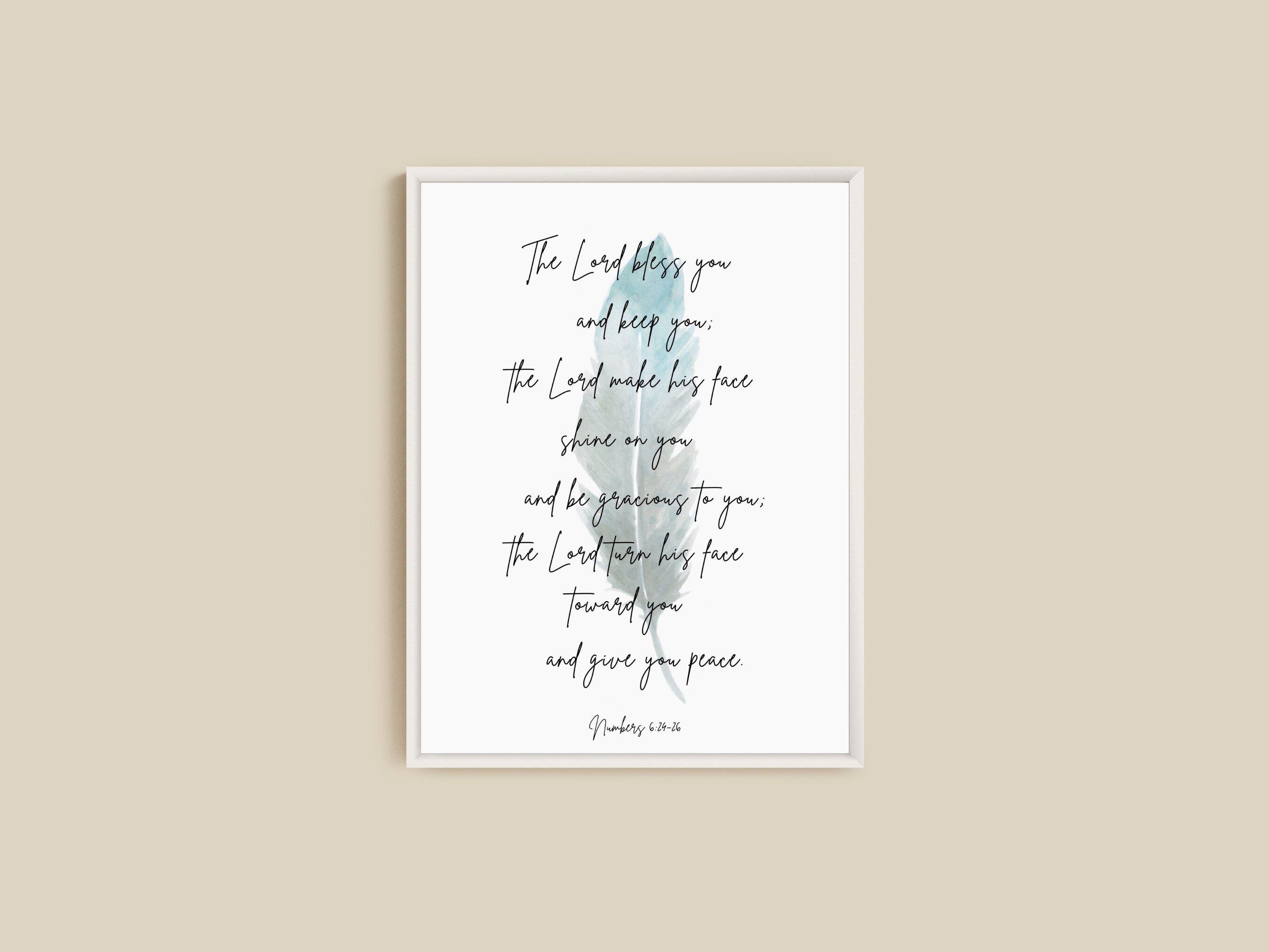 Aaronic Blessing Printable Wall Art, the Priestly Blessing, the Lord ...