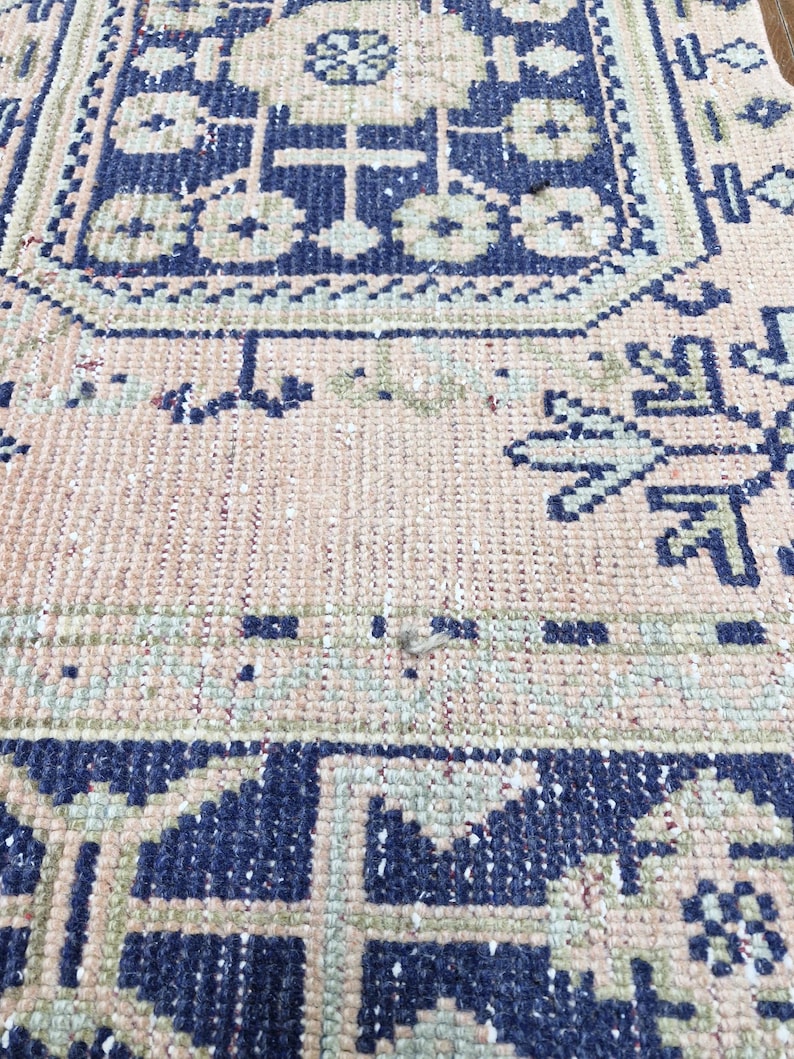 1.11x4.4 Feet Mini Runner Rug Bathroom Wool Runner Rug - Etsy UK