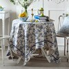 Light Blue Toile Tablecloth Table Cover Linen Toile Table Cloth ...