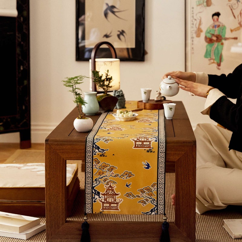 Asian Table Runner - Etsy