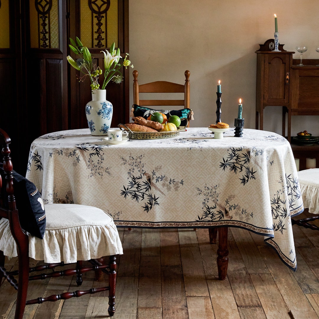 Oriental Bamboo Series Tablecloth Maolin Deep Bamboo New Chinoiserie ...