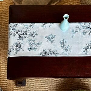 Bamboo Pattern Table Runner Soft Kitchen Table Centerpiece Table Decor ...
