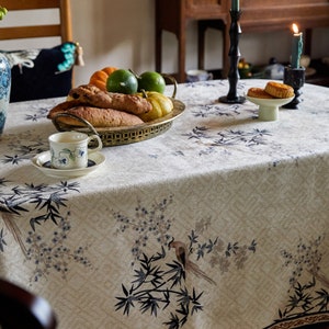 Oriental Bamboo Series Tablecloth Maolin Deep Bamboo New Chinoiserie ...