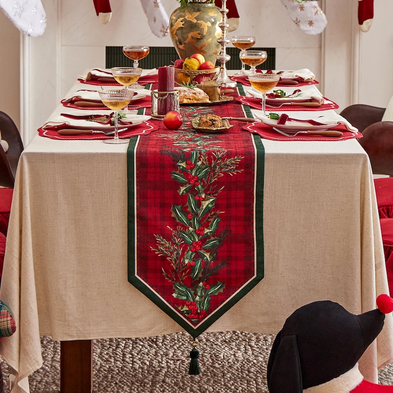 Holly Berries Table Runner - Etsy