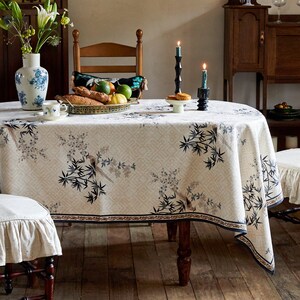 Oriental Bamboo Series Tablecloth Maolin Deep Bamboo New Chinoiserie ...