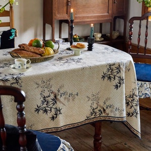 Oriental Bamboo Series Tablecloth Maolin Deep Bamboo New Chinoiserie ...