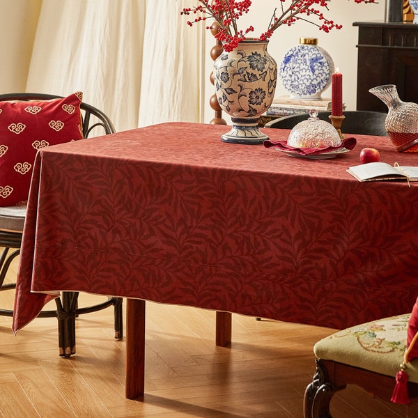 Red Table Cloth - Etsy